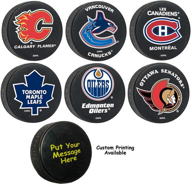 Hockey Puck Fridge Magnets